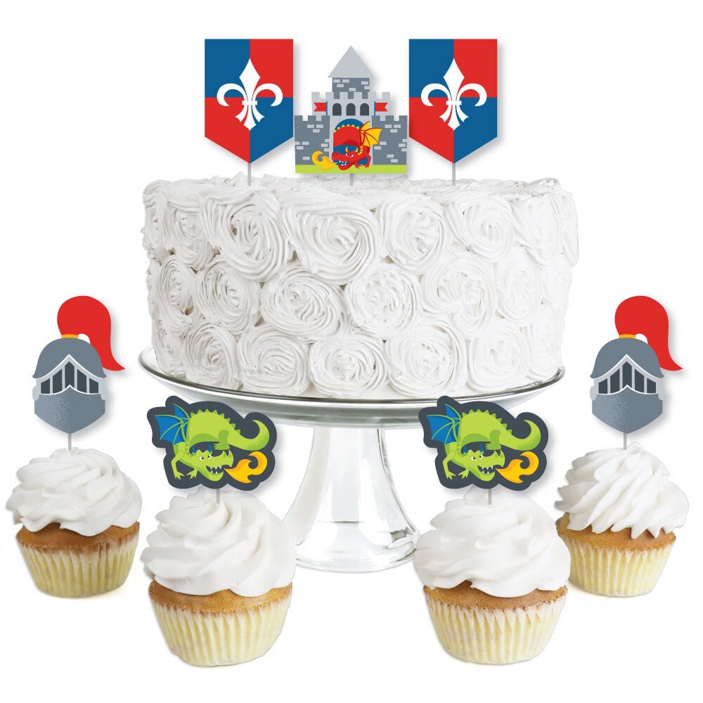 Big Dot of Happiness Calling All Knights and Dragons - Dessert Cupcake ...