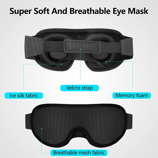 EXPLOSIVE Masque de Nuit Sommeil Cache Yeux pour Dormir, Masque de ...