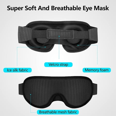 EXPLOSIVE Masque de Nuit Sommeil Cache Yeux pour Dormir, Masque de ...