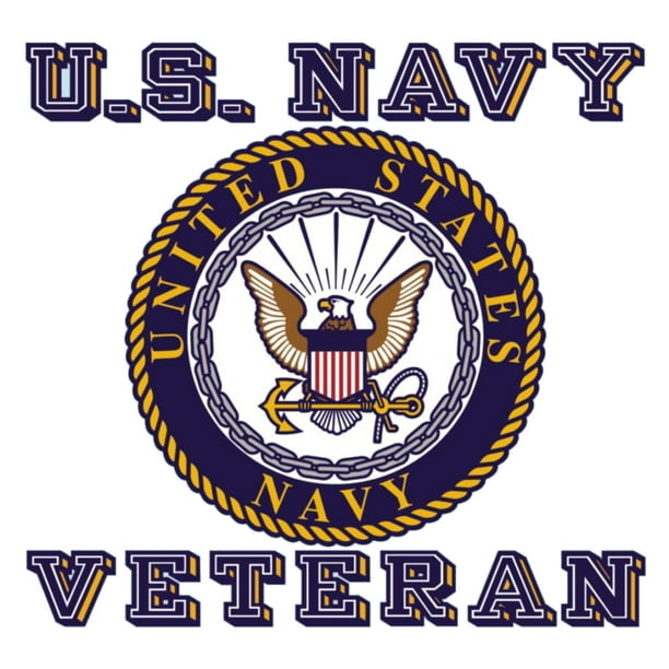 U.S. Navy Veteran Decal w/USN Seal - Veteran Owned Business - Walmart.com