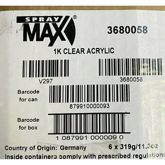 Spraymax 2k Clear Coat