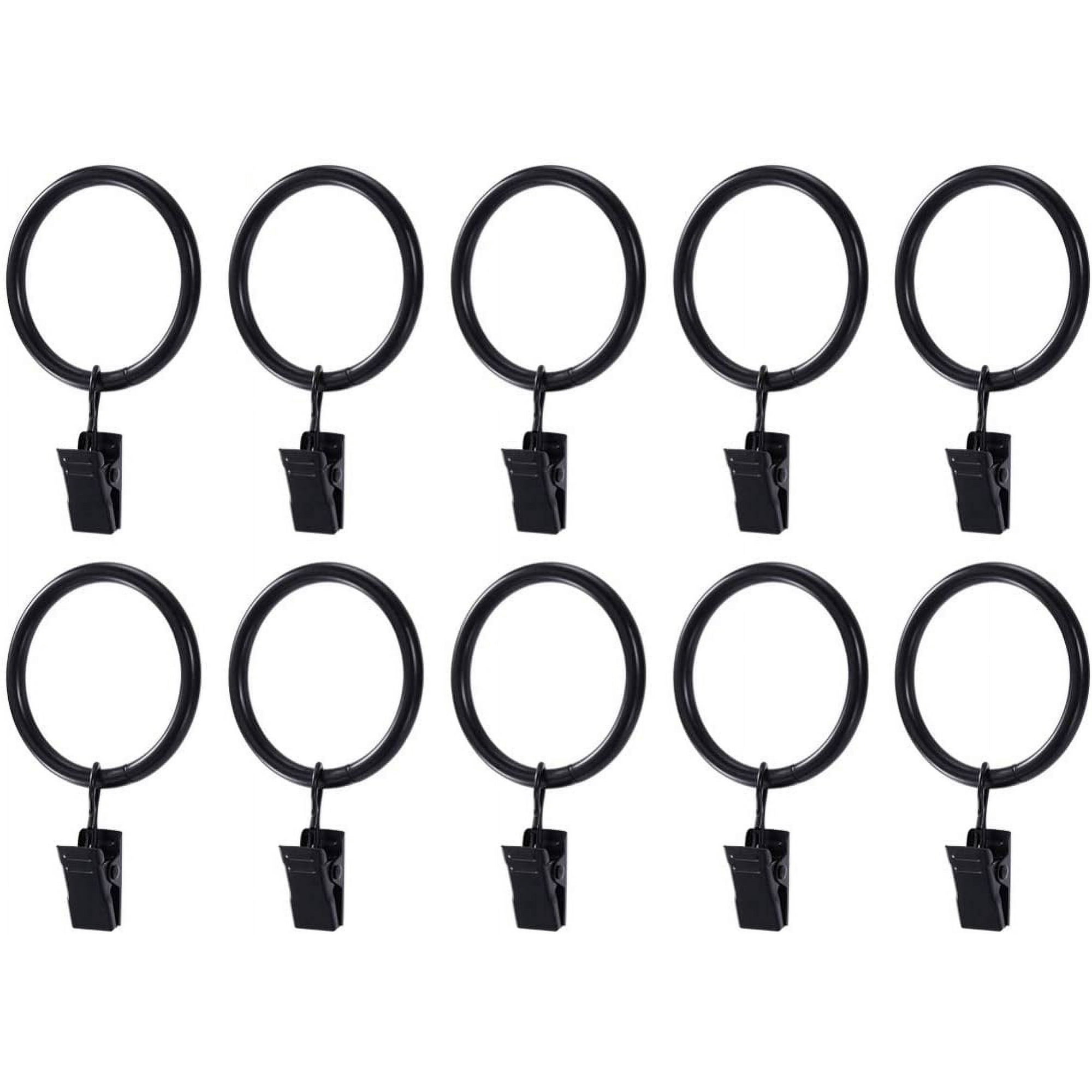 Click here for Lojalitet 50pcs Rustproof Curtain Rings With Clips... prices