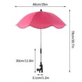 Fishoneion Adjustable Sun Shade Umbrella, Foldable Clamp-On, Strollers ...