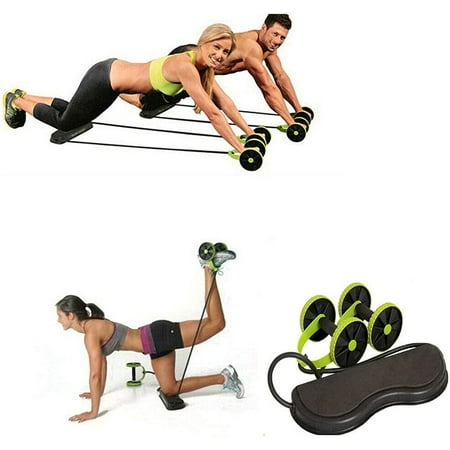 Abdominal Power Roller Trainer Waist Slimming Exercise Machine Core ...