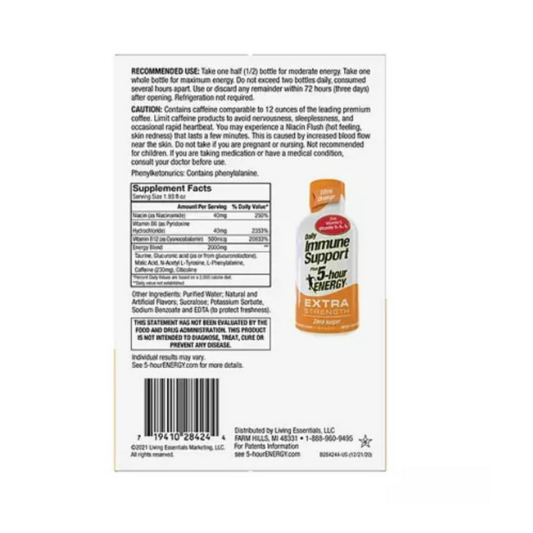 5 Hour Energy Ingredients