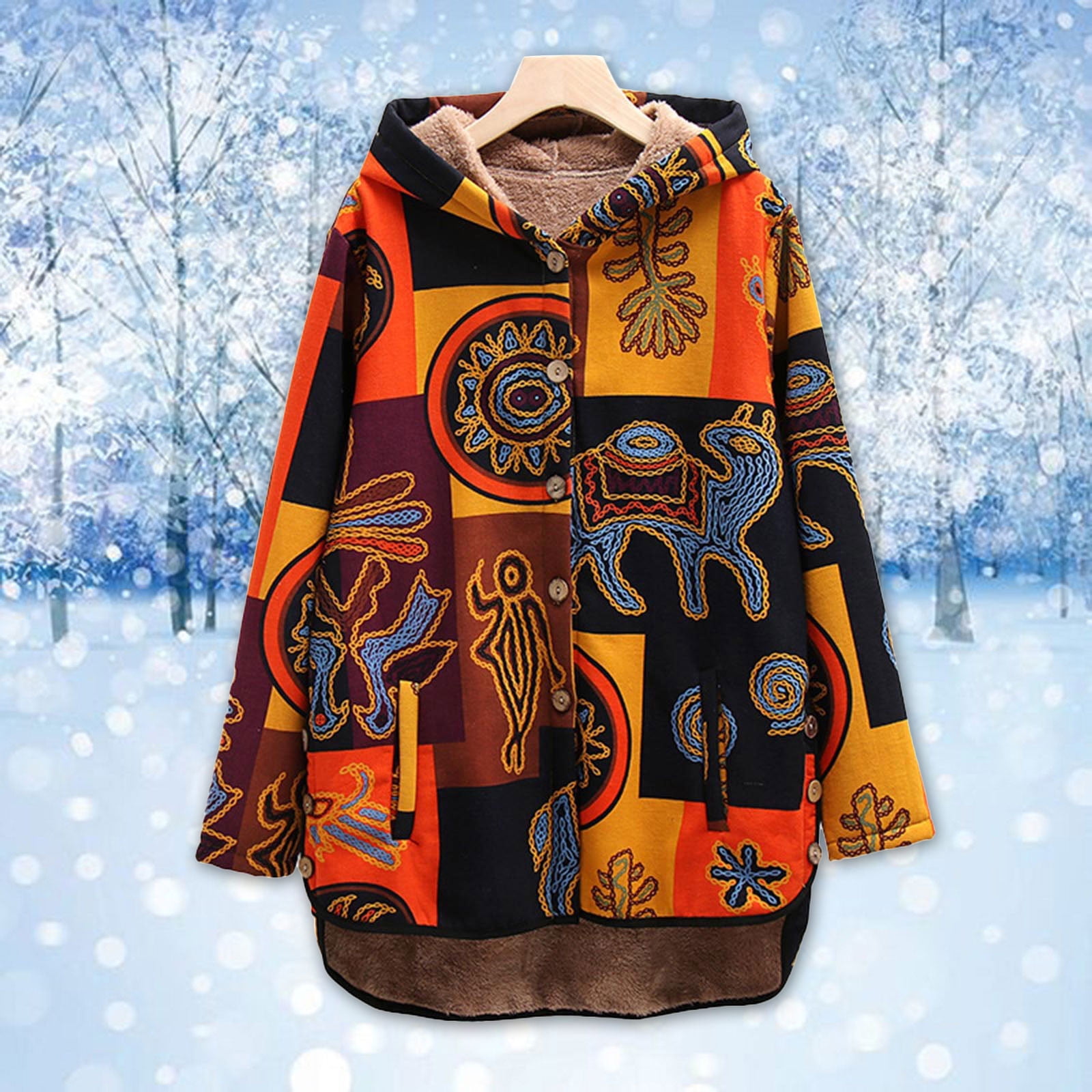 Click here for Meichang Winter Coats For Women Plus Size Fleece H... prices