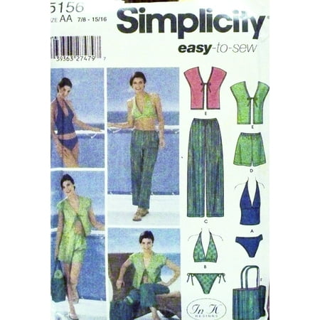 Simplicity Pattern 5156. Junior & Misses Sizes 7/8; 9/10; 11/12; 13/14 ...