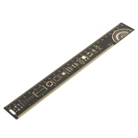 Printed 10 Inch R-4 Gold-plated Circuit Board Ruler, PCB Ruler ...