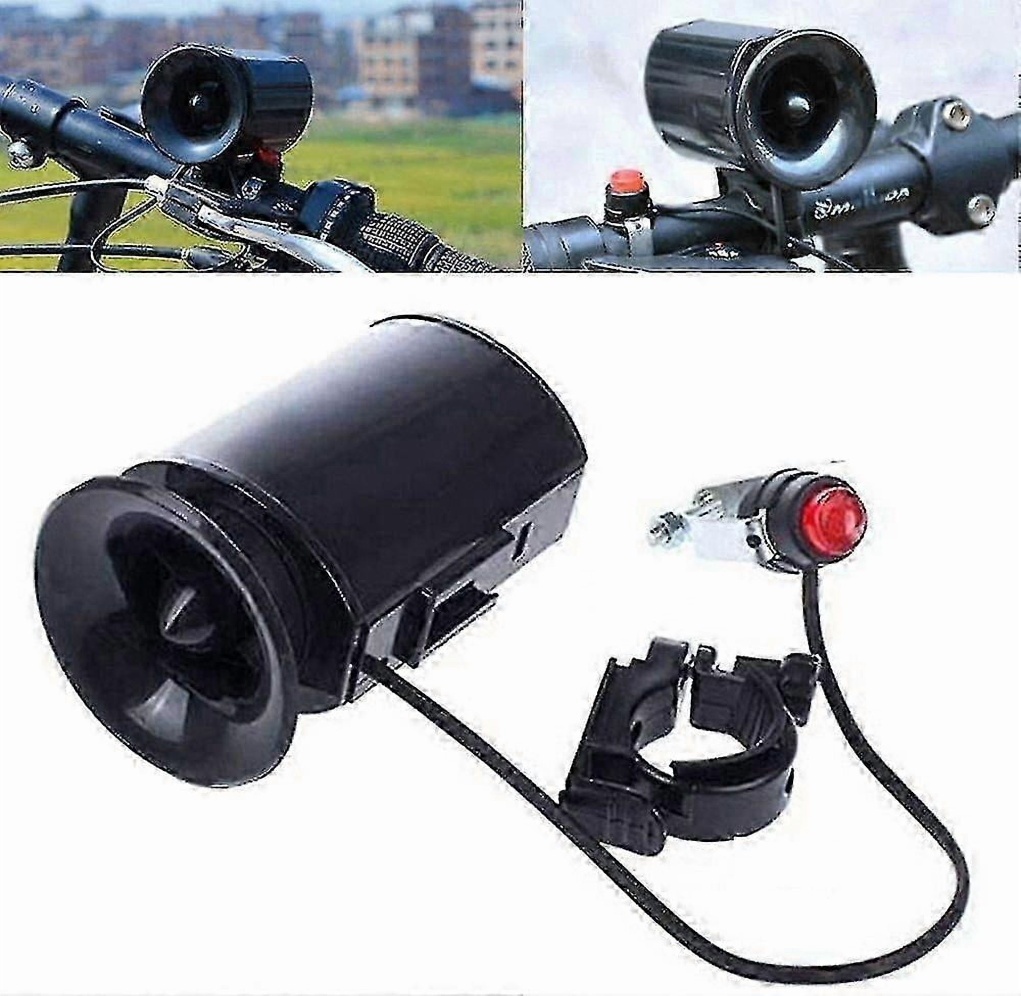 6 Sounds Ultra-loud Electronic Bicycle Bell Bike Horn Siren Andlebar ...