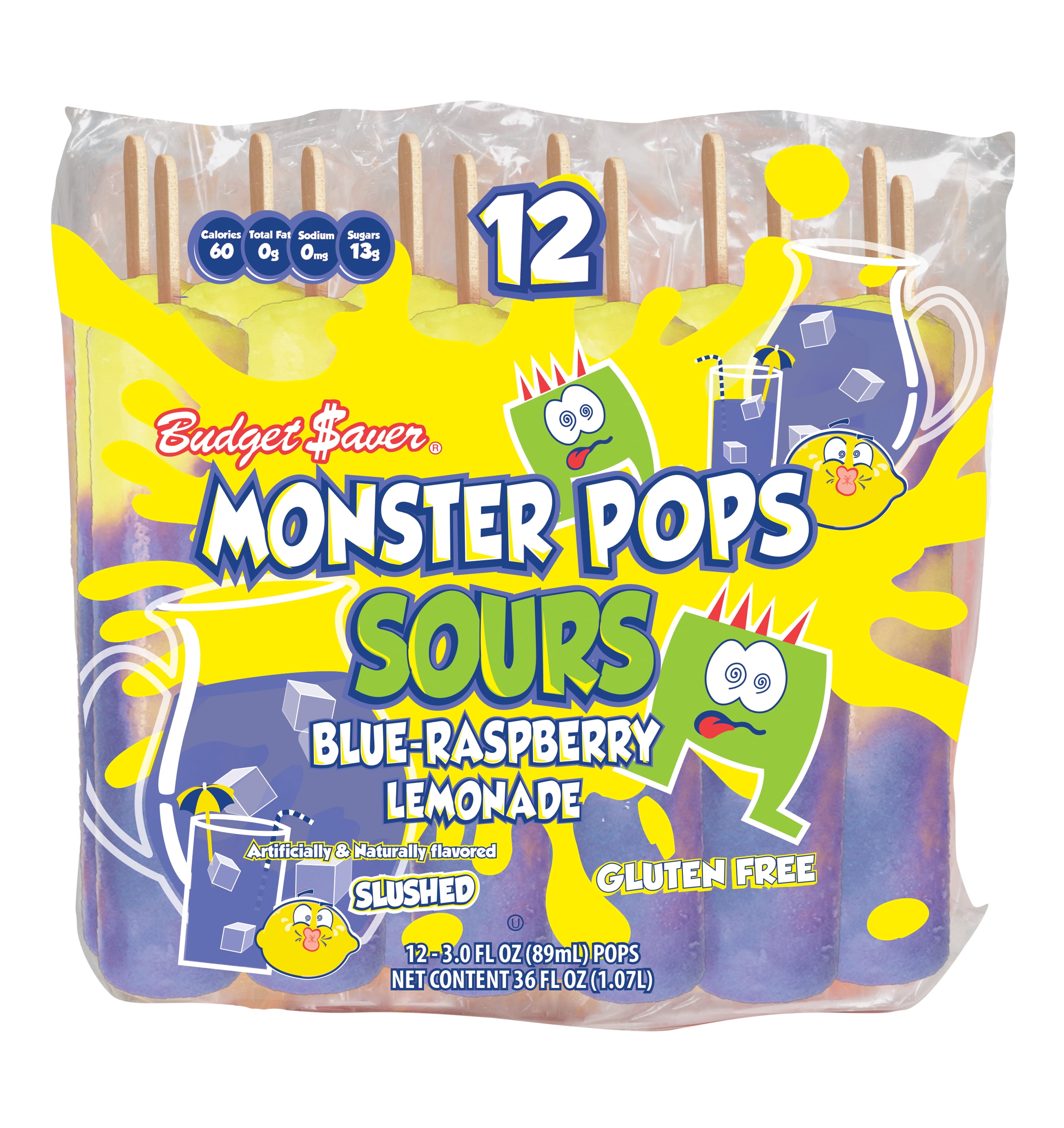 Budget Saver Monster Pops Sours Blue Ras – BrickSeek