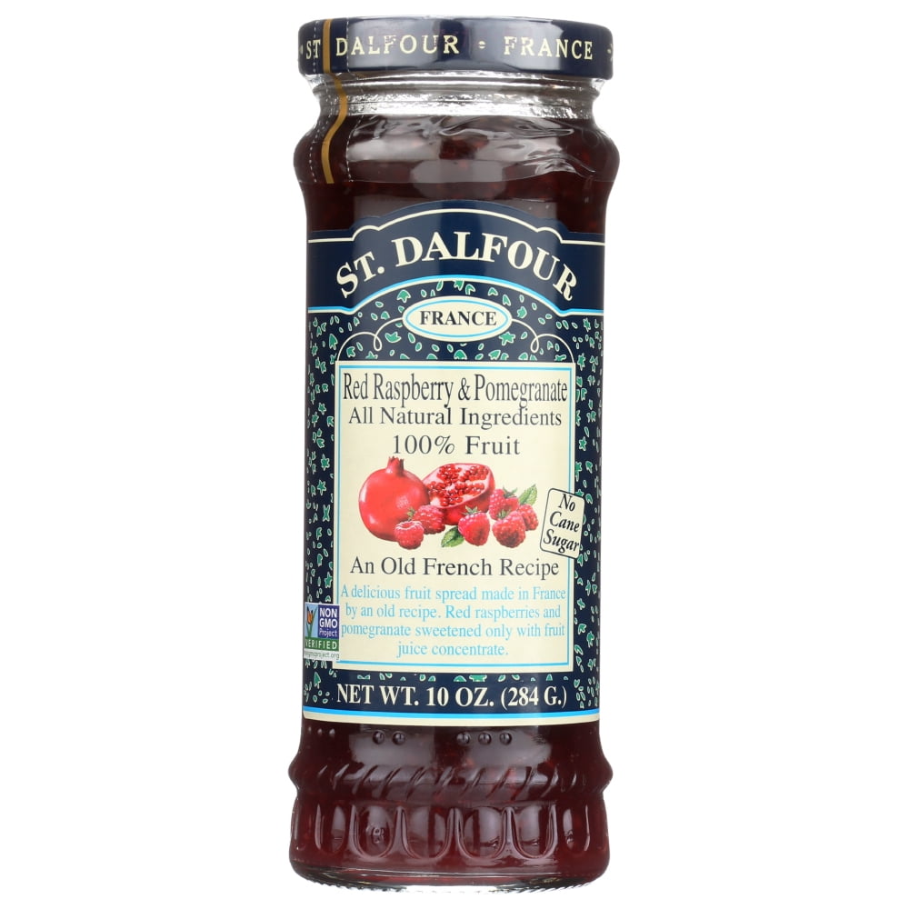 St Dalfour Fruit Spread Deluxe 100 Percent Fruit Raspberry And ...