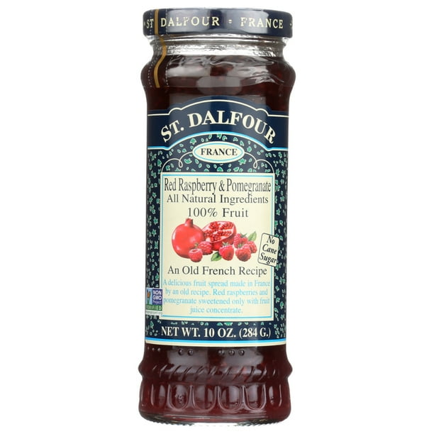 St Dalfour Fruit Spread Deluxe 100 Percent Fruit Raspberry And ...
