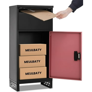 Secure Locking Mailbox Extra Large - Wall Mounted Weatherproof Steel ...