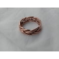 LD DESIGNS Braided Copper Ring, Handcrafted Polished Boho Woven Band ...