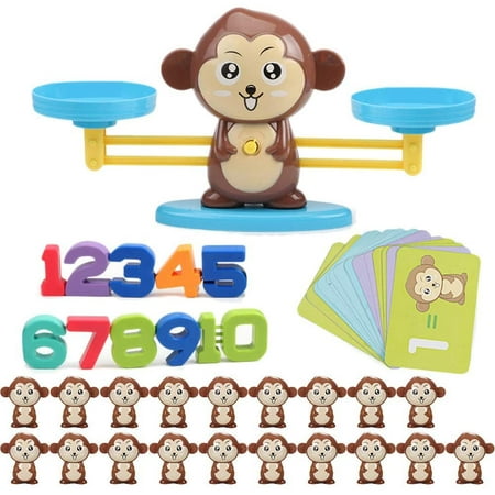 Monkey Scales Montessori Educational Toy for Learning Mathematics Math ...