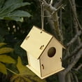 Pnellth 1 Set Bird House Construction Kit Children DIY Painting ...