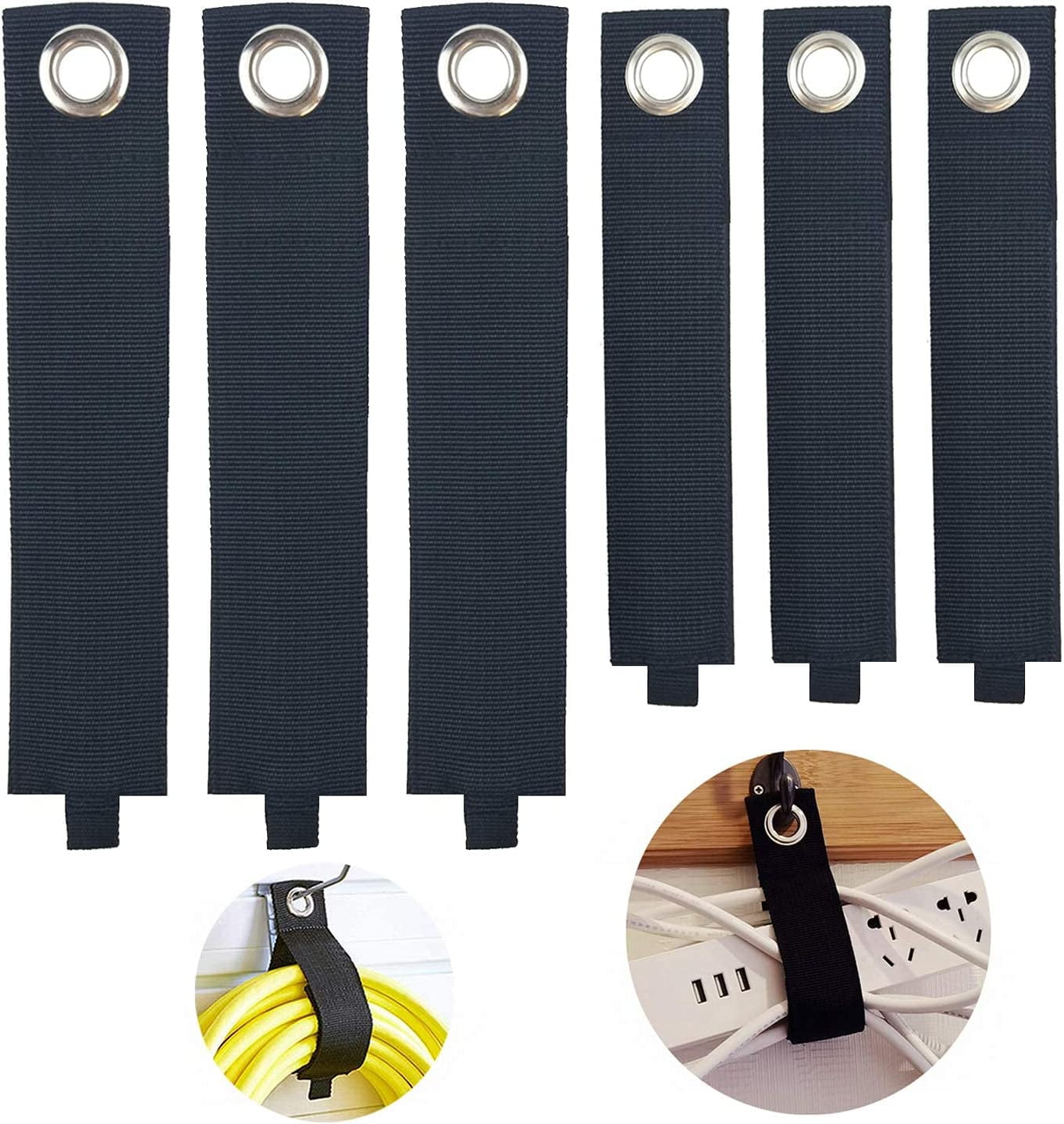 Heavy Duty Storage Straps by , 6 Assorted Pack 3M/3L, Hook and Loop ...