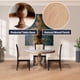 Mango Wood Round Dining Table - Pedestal Base - Mango Teak Finish - 48 ...