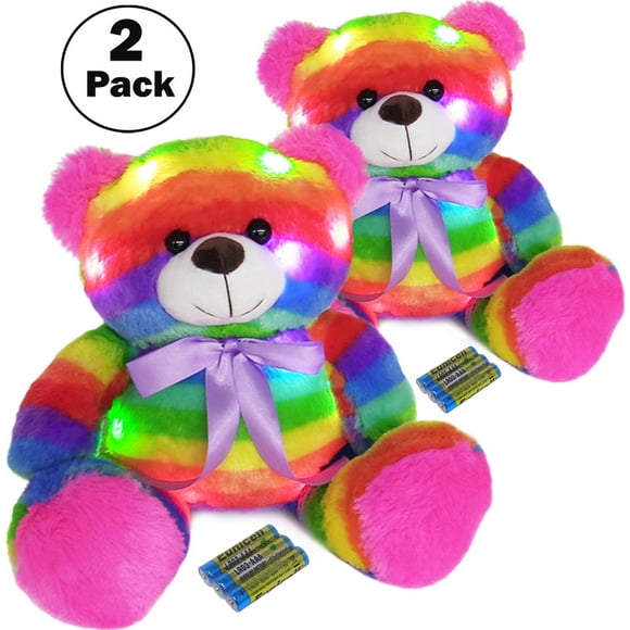 Teddy Bear Rainbow Colors