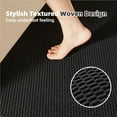 DEA Black Toilet Rug, Thin Toilet Rugs U Shaped Washable Non Slip ...