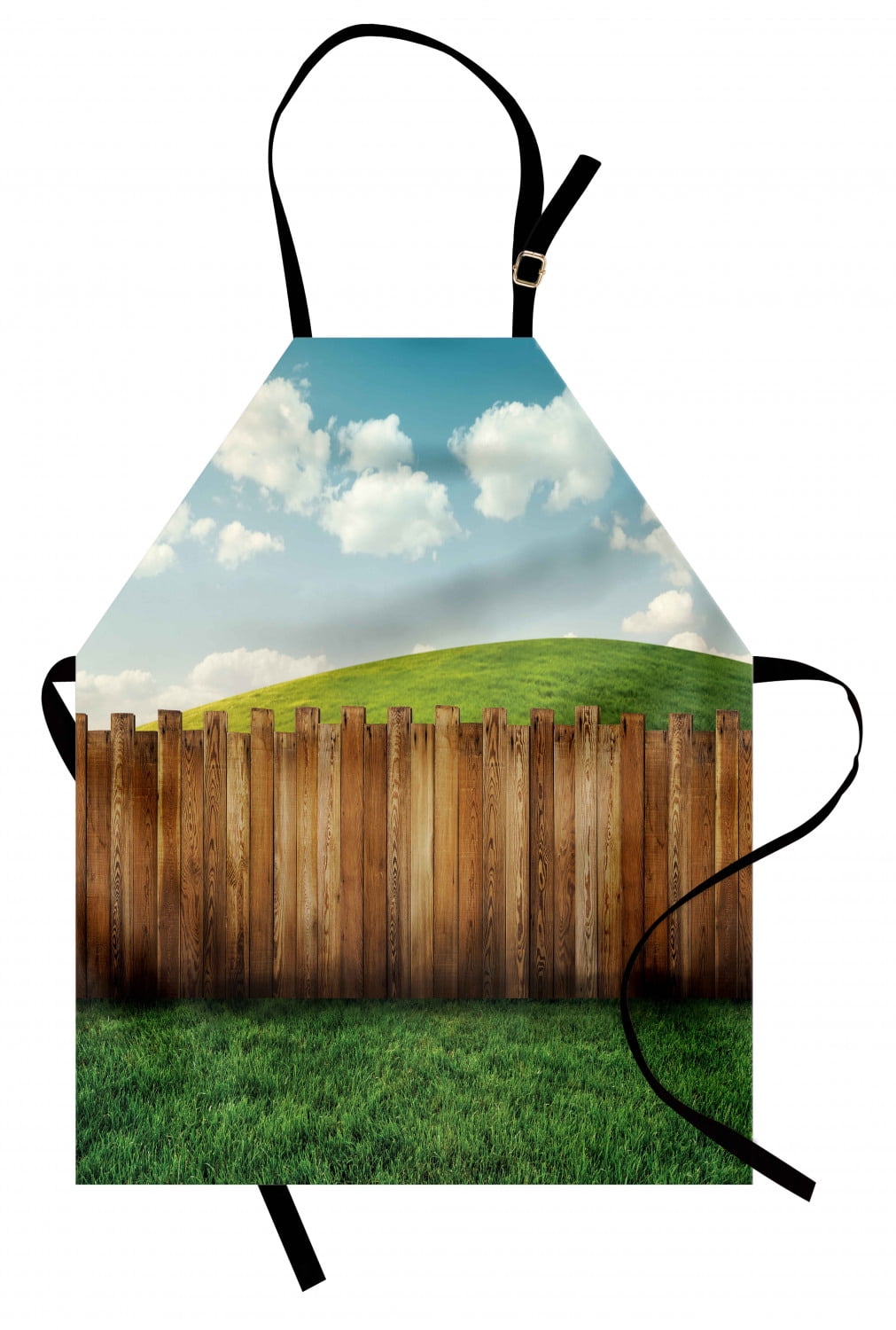 Farmland Apron Wooden Garden Fence on Grassland Pastoral Environment ...
