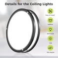 2 Pack Flush Mount Ceiling Light, 10 Inch Dimmable LED with 5CCT ...