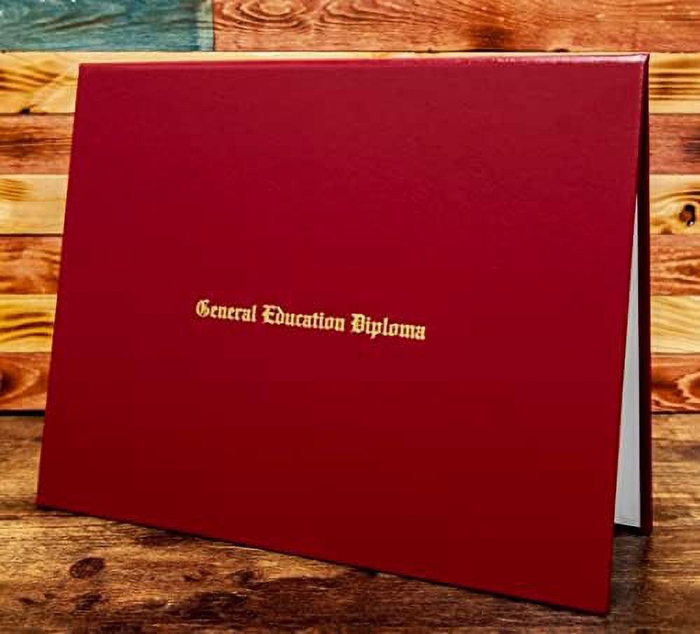 General Education Diploma Holder For Students - Golden Engraved ...