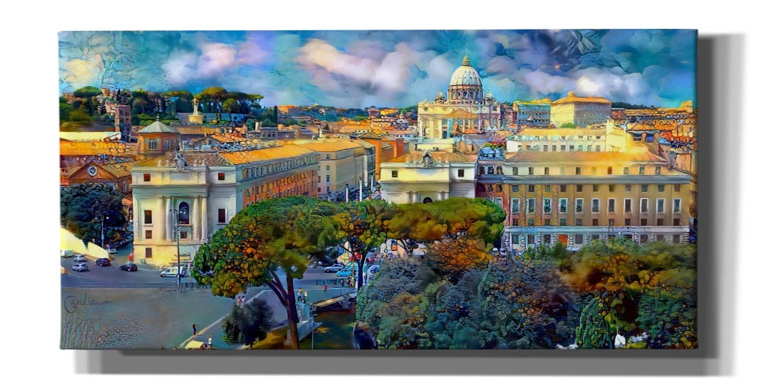 Epic Graffiti 'Vaticano San Pedro from San Angelo' by Pedro Gavidia ...