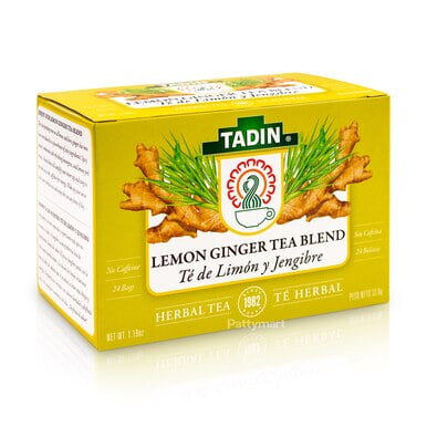 Te Limon y Jengibre/Tea Lemon Ginger TADIN - 24 bags - Walmart.com ...
