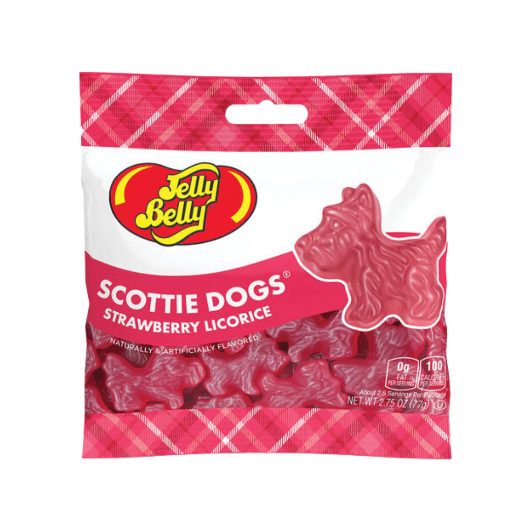 Jelly Belly Scottie Dogs, Strawberry Licorice, 2.75 oz. Bag - Walmart.com