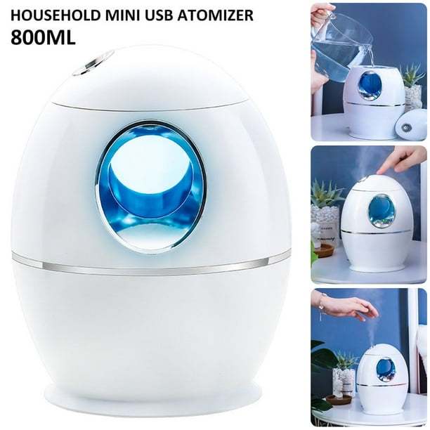 EIMELI Cool Mist Humidifier Portable Mini Humidifier 800ML USB Personal Desk Humidifier with 7 ...