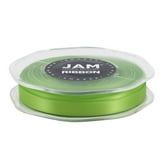 JAM Paper Double Faced Satin Ribbon, 3/8 inch Wide x 25 Yards, Lime ...