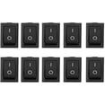 RANMEI Pack Of 10 Mini Rocker Switch 2 Pin On/Off Spst For Control ...