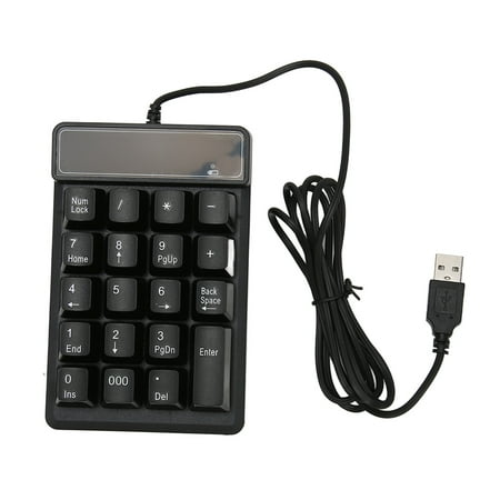 Wired Numeric Keypad,Wired Number Pad Black Number Keyboard Numeric ...