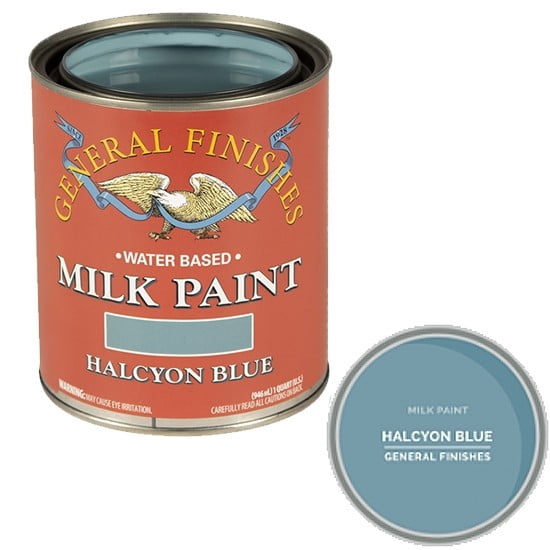 Halcyon Blue, General Finishes Milk Paint, Pint - Walmart.com