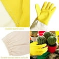 SARYRLIN Rose Pruning Gardening Gloves,Thorn Proof Long Gardening Gloves, Goatskin Leather Long ...