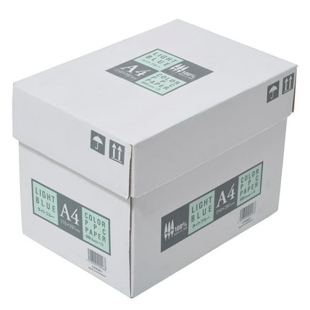 APP Color Copy Paper A4 Light Blue Paper Thickness 0.09mm 2500 Sheets (500 Sheets x 5 Books ...