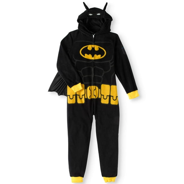 Batman - LEGO Batman Boys' Hooded Pajama Onesie Union Suit - Walmart ...