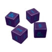 Galactic Dice Premium Dice Sets - Clear Purple Dragon Eyes Sharp Resin ...