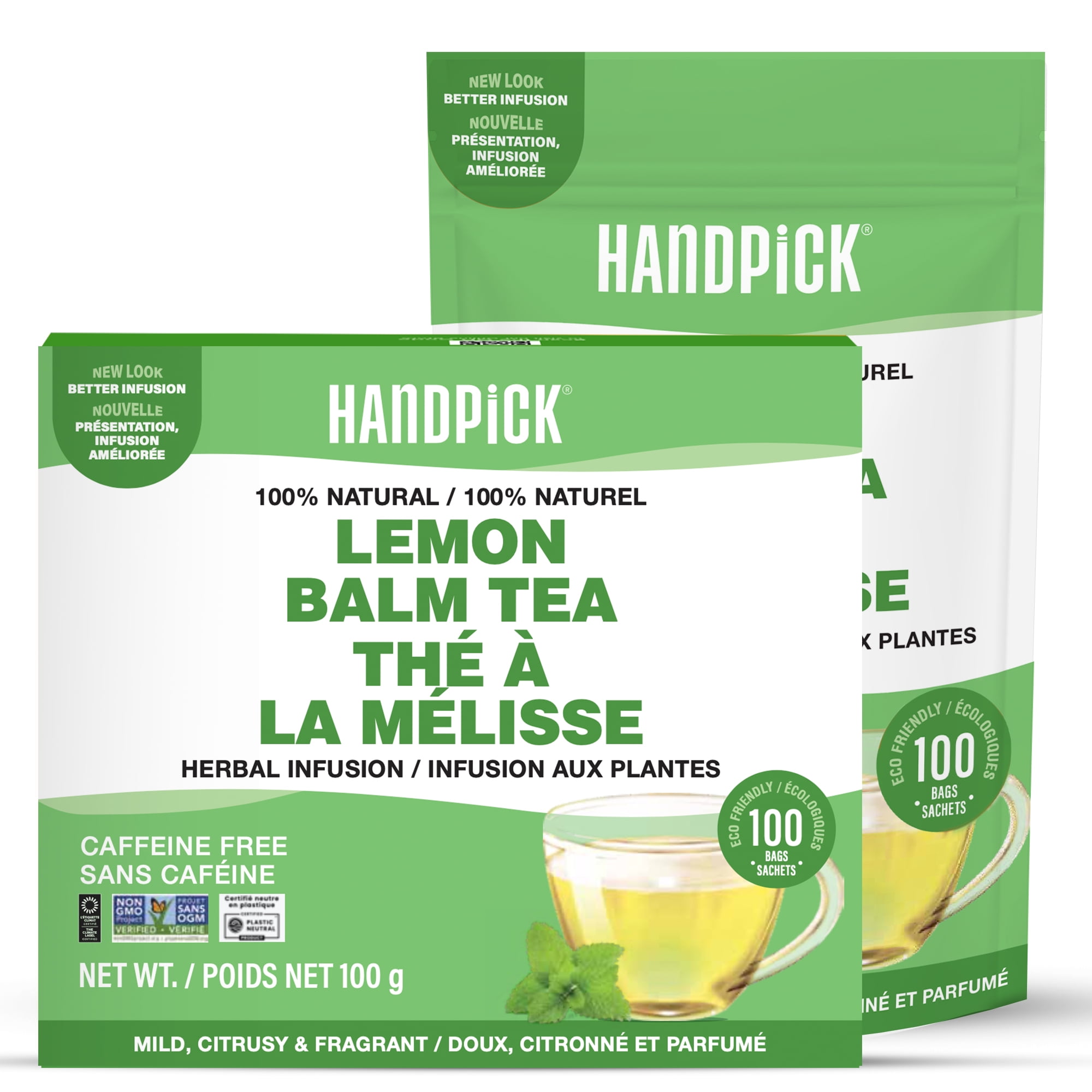 Click here for Handpick  Lemon Balm Herbal Tea Bags (100 Count) R... prices