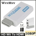 HD 1080P Wii To HDMI-compatible Converter Adapter Full HD 720P 1080P 3 ...