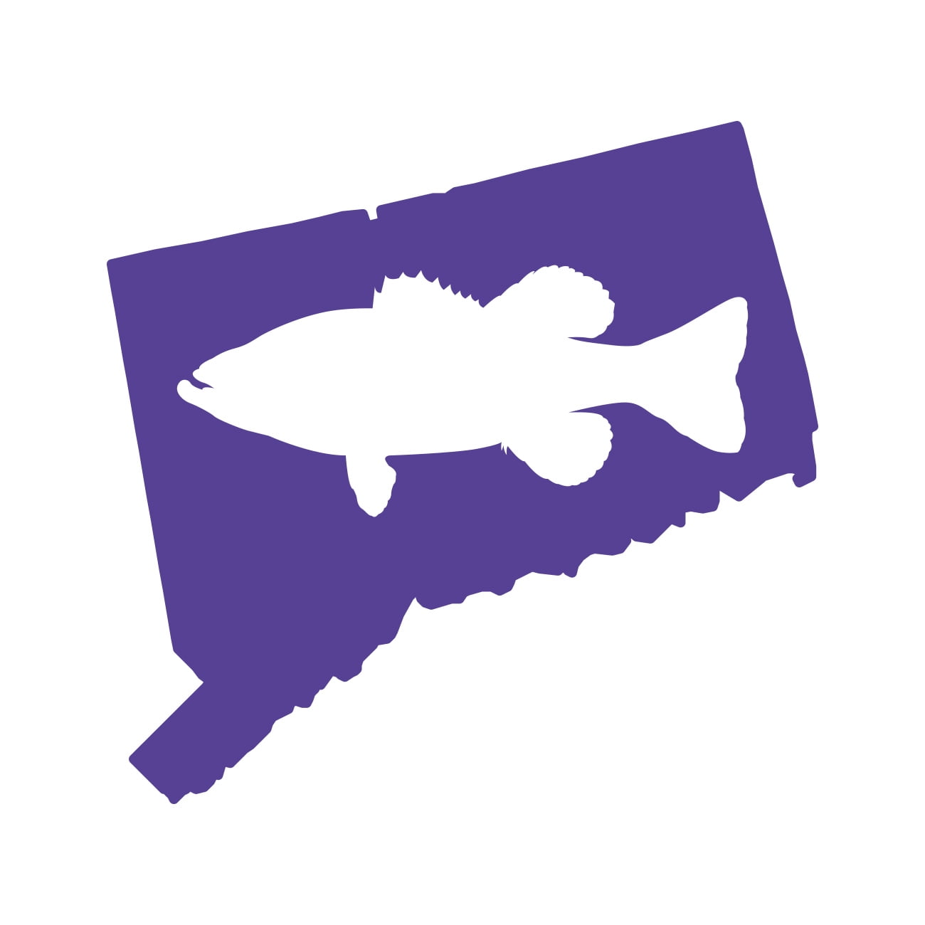 Connecticut Bass Sticker Decal Die Cut - Self Adhesive Vinyl ...