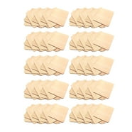 60 Pieces 2x2 Wood Squares for DIY Crafts, Unfinished Wooden Cutout ...