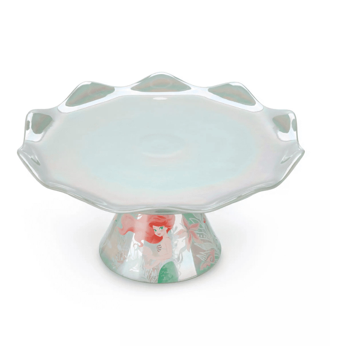 Disney The Little Mermaid Classic Ariel Ceramic Cake Pedestal Stand New ...