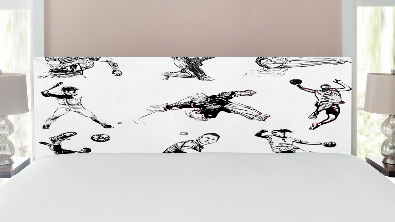 Olympics Headboard, Basketball Football Volleyball Cricket Tennis ...