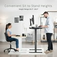Electric Height Adjustable 60 x 24 inch Memory Stand Up Desk Espresso ...