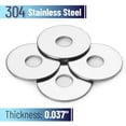 Bates- Stainless Steel Fender Washers, #10 x 3/4", 100 pcs Stainless ...