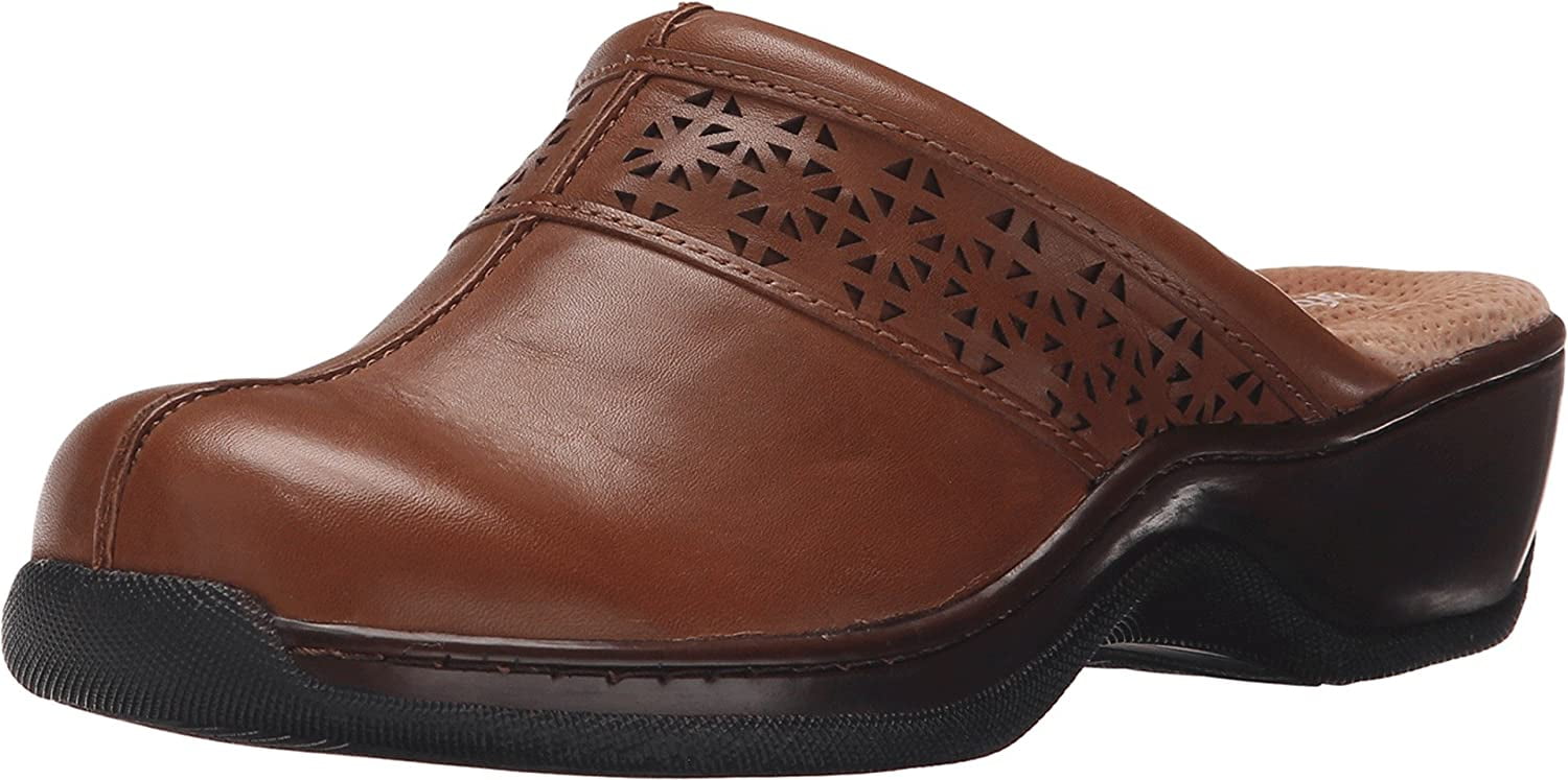 SoftWalk Abby - Womens Comfort Clogs Cognac - Walmart.com