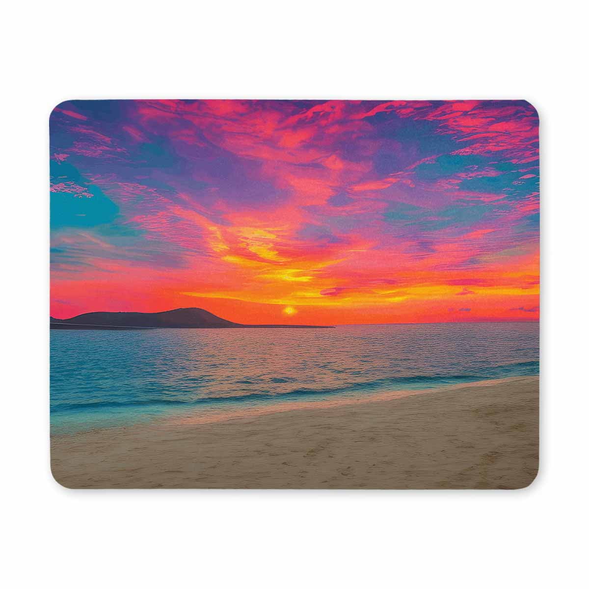 Mouse Pad Beach,Landscape Premium-Textured Mousepads Design, Washable ...