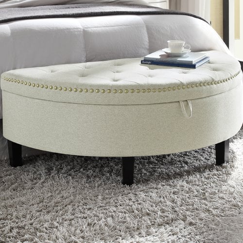 Chic Home Jacqueline Linen Modern Contemporary Button Tufted Gold